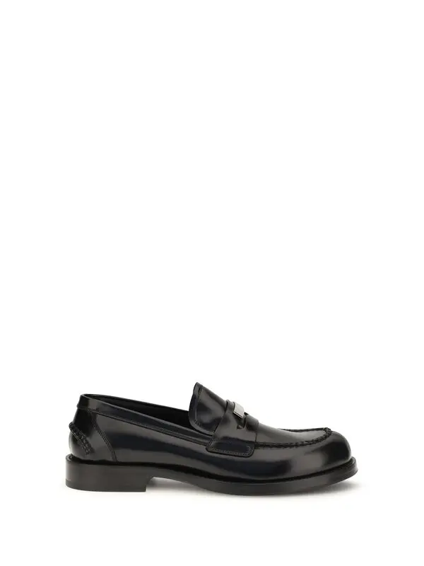 Dolce & Gabbana Calfskin Leather Loafers - Black