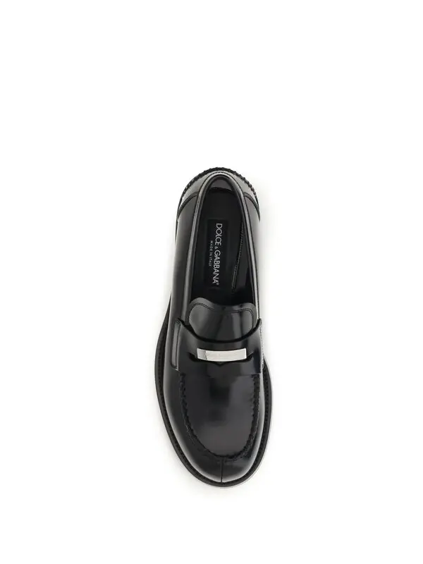 Dolce & Gabbana Calfskin Leather Loafers