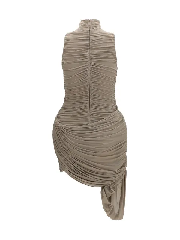 Magda Butrym Draped High-neck Dress