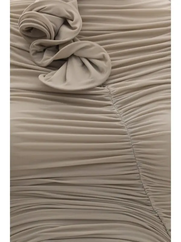 Magda Butrym Draped High-neck Dress