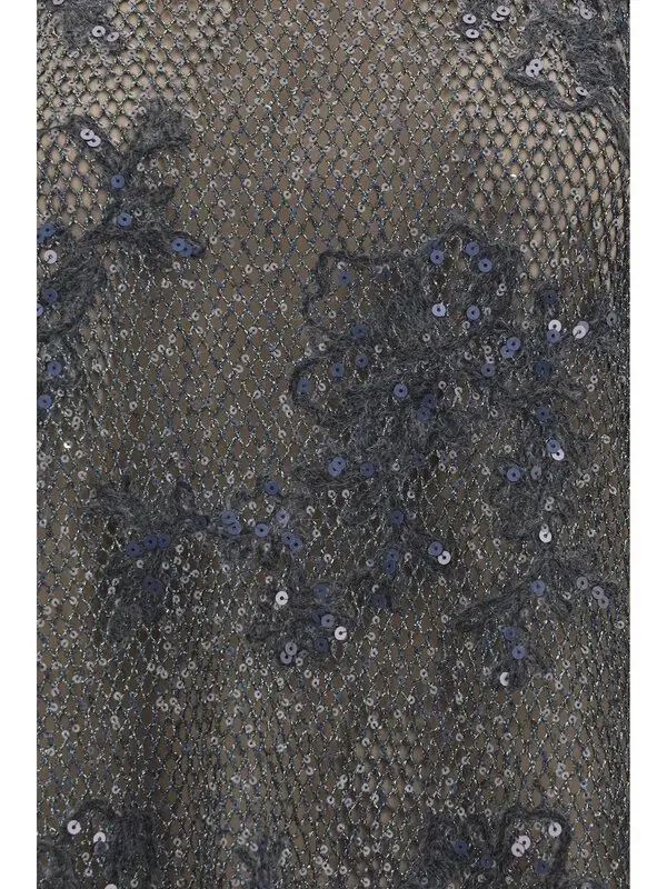 Brunello Cucinelli Sequined Crewneck Top