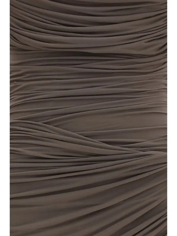 Magda Butrym Draped High-neck Dress