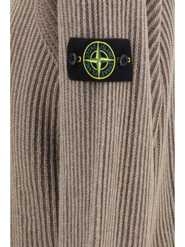 Stone Island Hooded Zip-up Sweater
