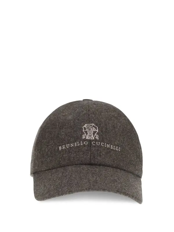 Brunello Cucinelli Logo Baseball Hat - Brown