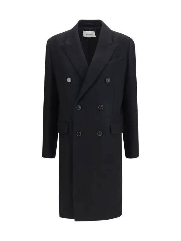AMI Paris Double-breasted Wool Coat