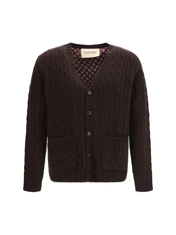 Valentino Garavani Virgin Wool V-neck Cardigan