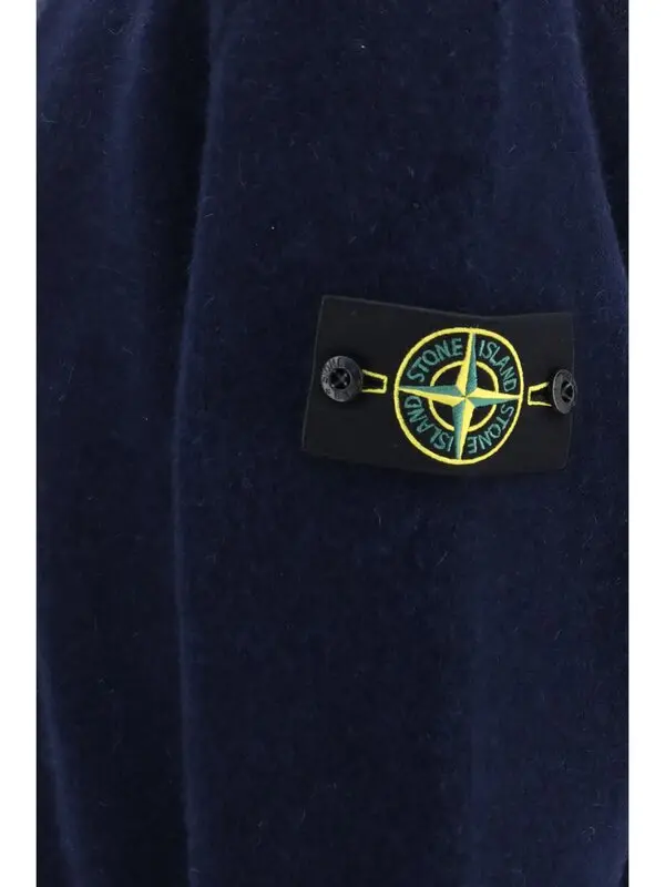 Stone Island Alpaca And Wool-blend V-neck Cardigan