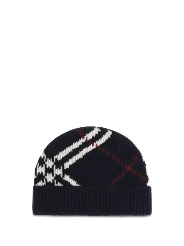 Burberry Check Cashmere-blend Beanie