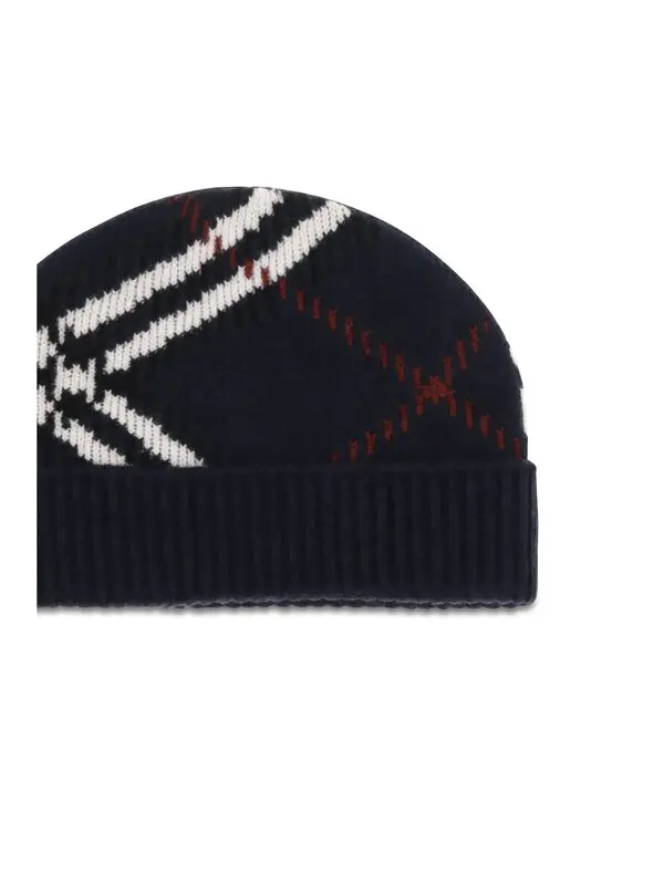Burberry Check Cashmere-blend Beanie