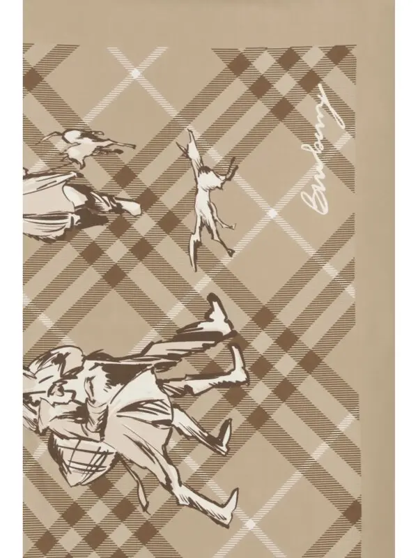 Burberry Check Silk Twill Scarf