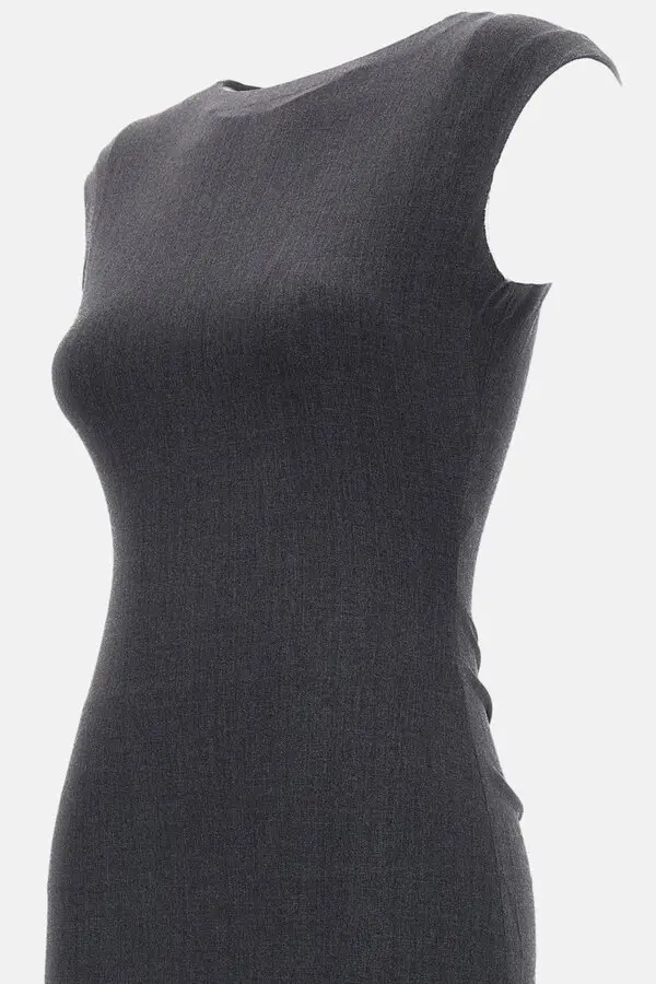 Jacquemus Abito La Robe Alba Midi - Grey