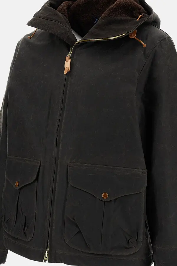 MANIFATTURA CECCARELLI Blazer Coat Giacca In Cotone Cerato - Brown