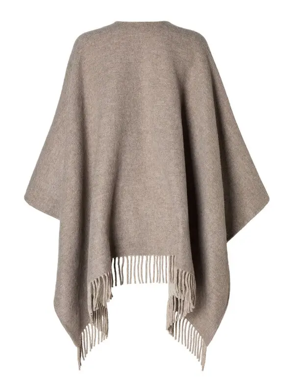 Fendi Ff Wool And Cashmere Poncho
