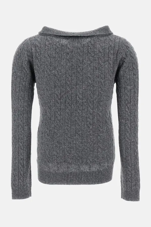SHUSHU/TONG Maglia A Trecce Scollo A V