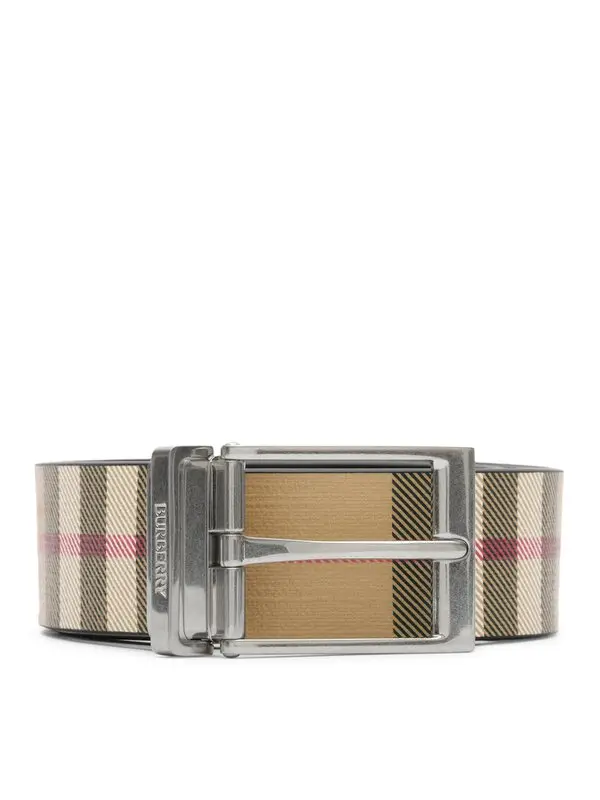Burberry Reversible Check Belt