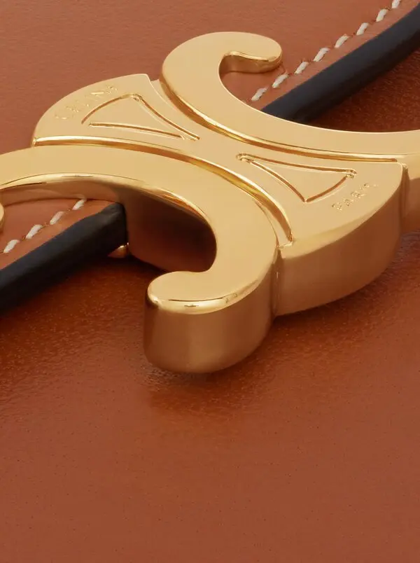Celine Triomphe Small Flap Wallet In Leather