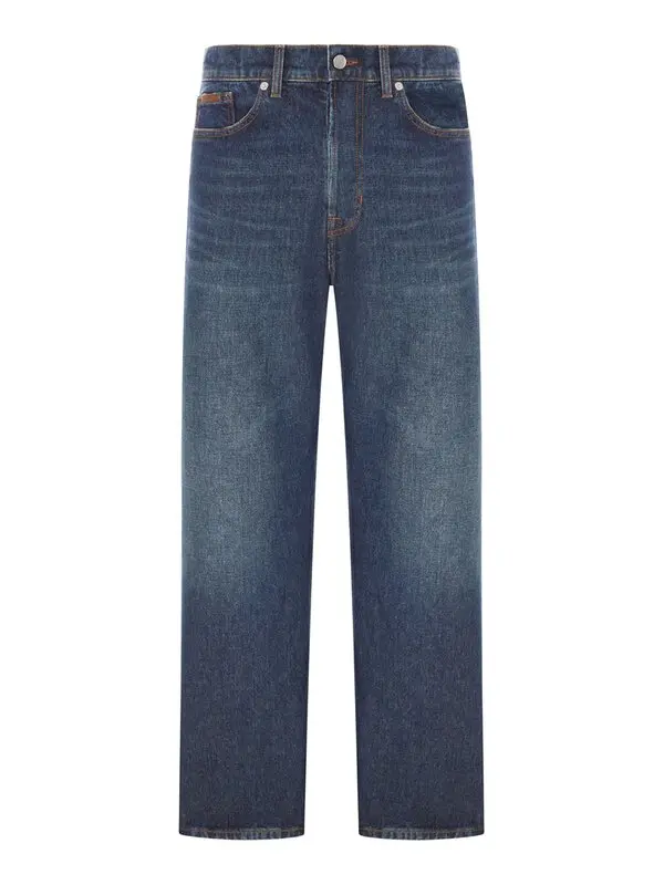 Moncler Straight Leg Jeans - Multicolor