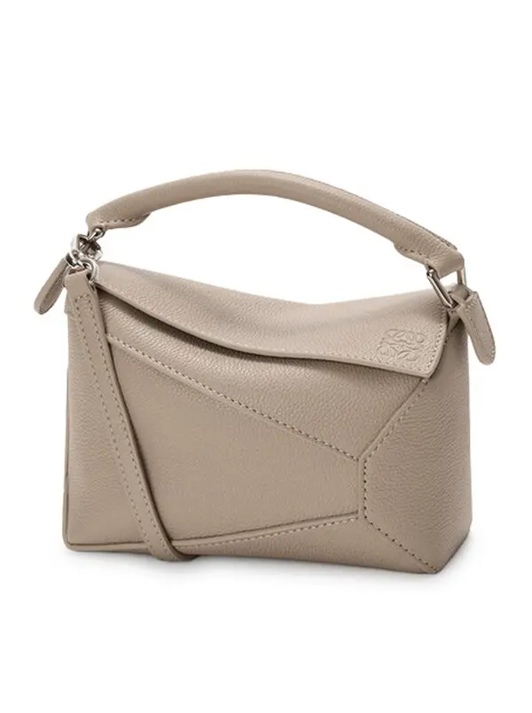 Loewe Puzzle Edge Mini Bag In Grenade Leather - Multicolor