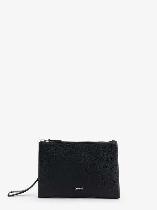 TOM FORD Grainde Leather Pochette