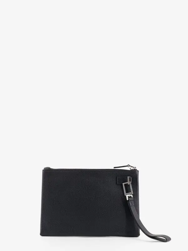 TOM FORD Grainde Leather Pochette