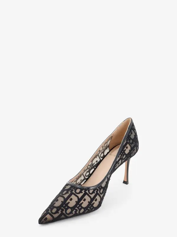 Dior Adiorable Pump With Black Oblique Emboidery - Multicolor