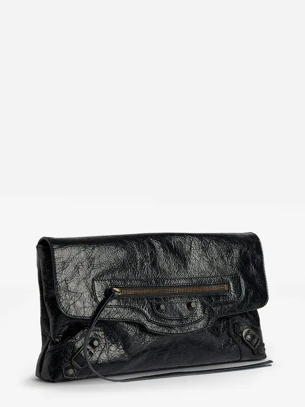 Balenciaga Le City Leather Clutch Bag
