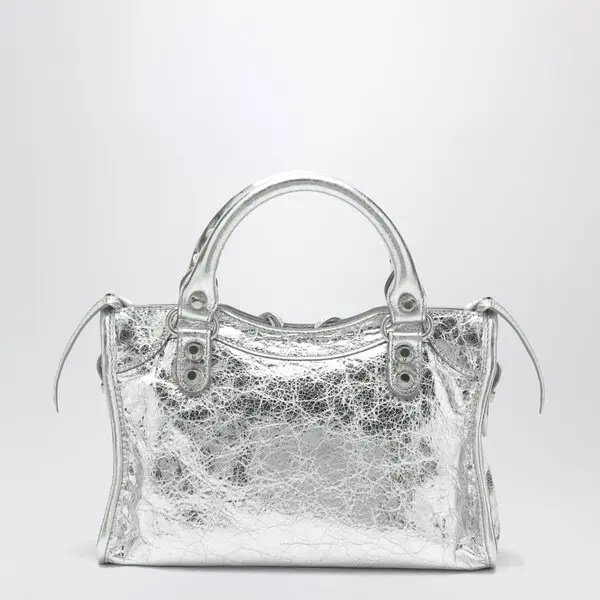 Balenciaga Le City Mini Bag In Metallic Leather