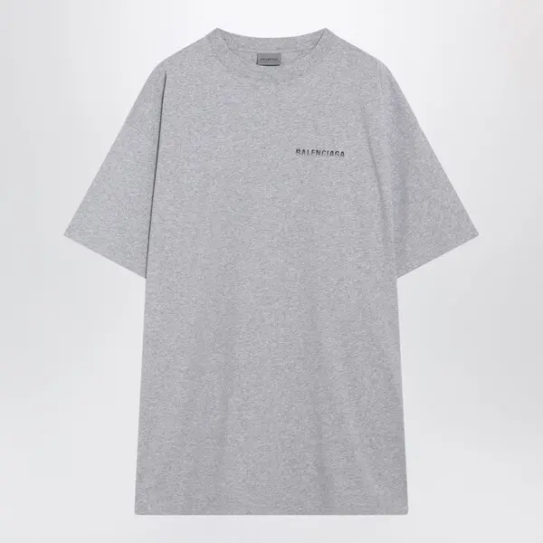 Balenciaga Light Grey Melange Back Gradient T-shirt