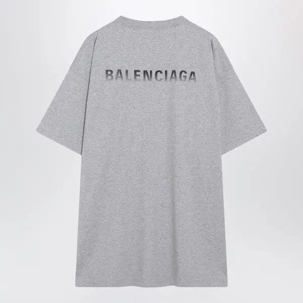 Balenciaga Light Grey Melange Back Gradient T-shirt