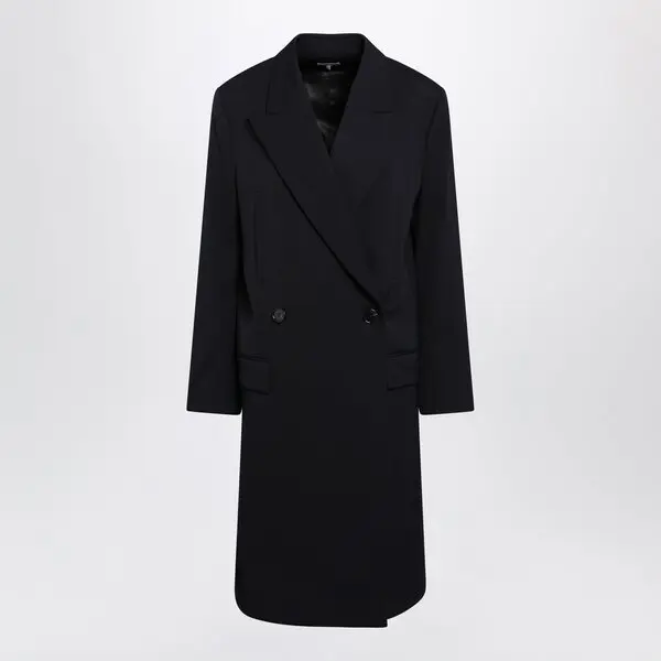 Loewe Navy Wool Coat - Blue