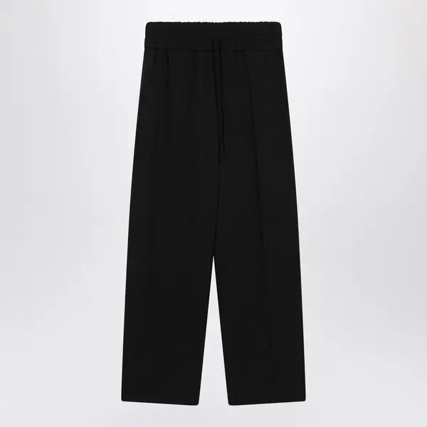AMI Paris Virgin Wool Trousers - Black