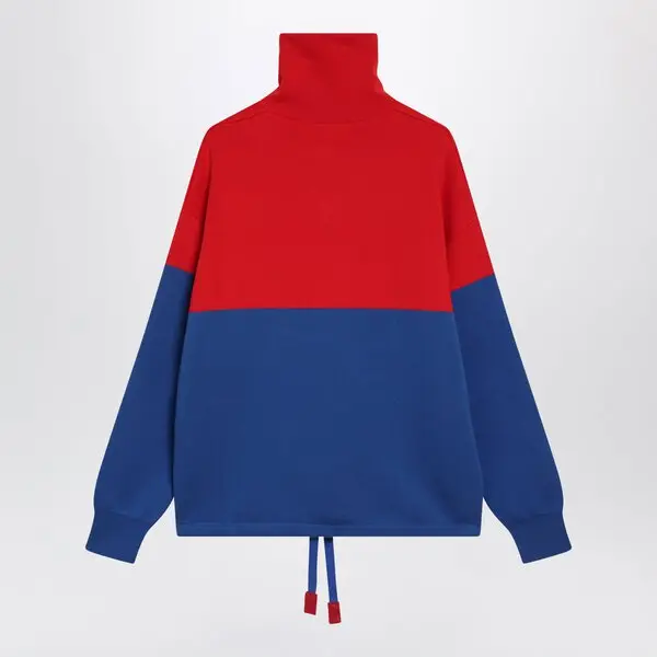 Loewe Two-tone And Blue Cotton Sweatshirt - Red