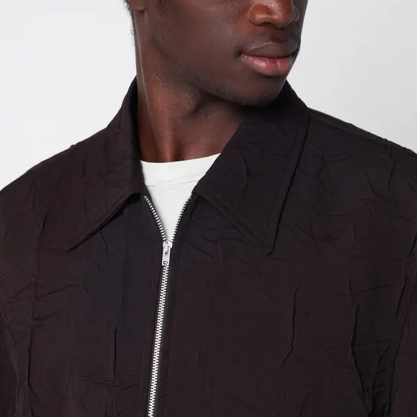 Our Legacy Zip-up Jacket In Virgin Wool - Brown