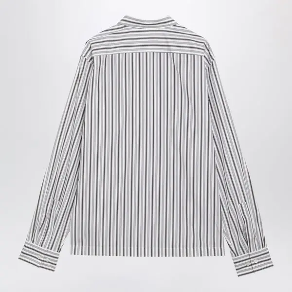 Dries Van Noten Striped Cotton Shirt With Zip