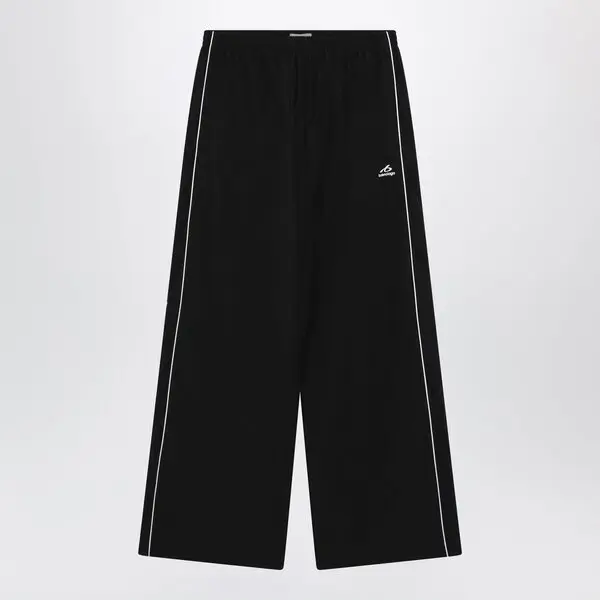 Balenciaga Track Trousers In Cotton Blend - Black