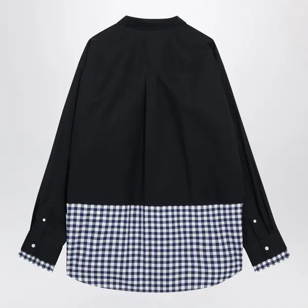 Loewe Navy Double-layer Cotton Shirt