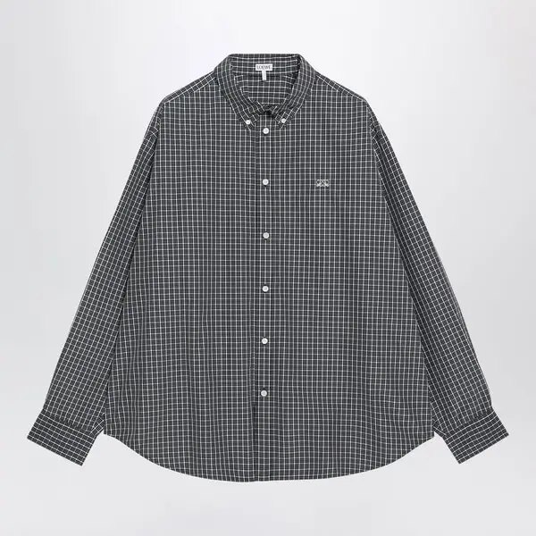 Loewe And White Technical Cotton Shirt - Black