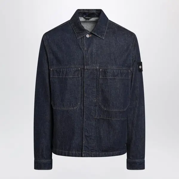 Stone Island Dark Denim Shirt Jacket