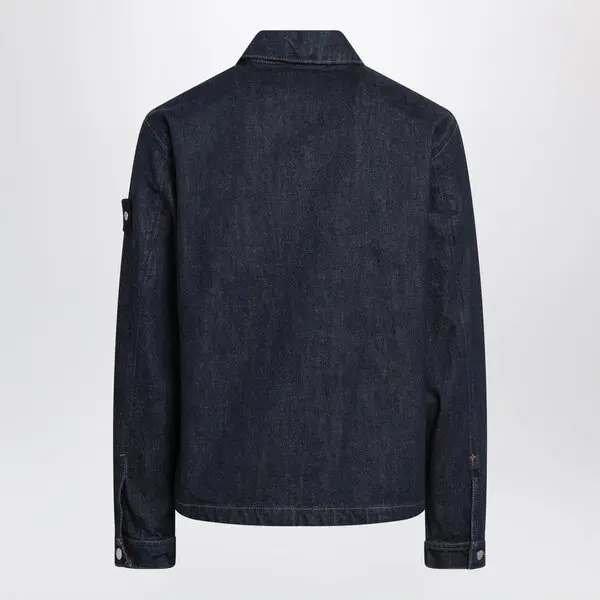 Stone Island Dark Denim Shirt Jacket - Blue