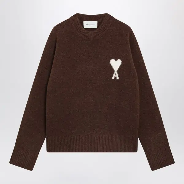 AMI Paris De Coeur Wool Sweater
