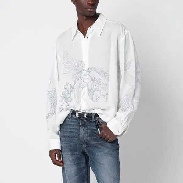 Our Legacy Beyond Shirt In Printed Lyocell