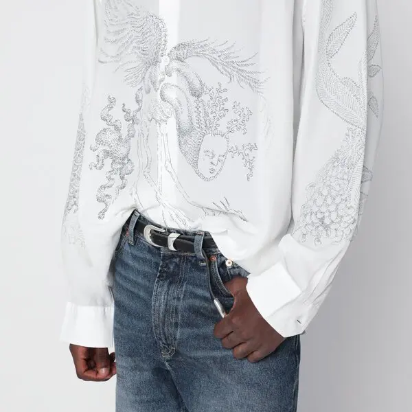 Our Legacy Beyond Shirt In Printed Lyocell