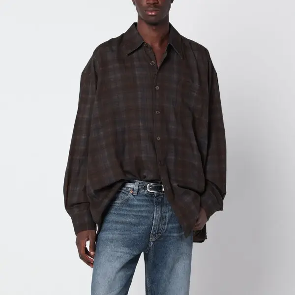Our Legacy Borrowed Checked Cotton Shirt