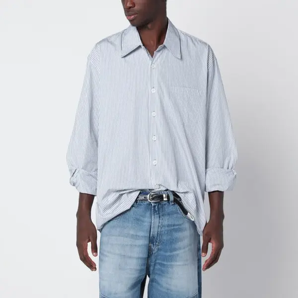 Our Legacy Above Striped Cotton Poplin Shirt