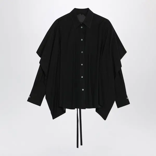MAISON MARGIELA Asymmetric Layered Shirt - Black
