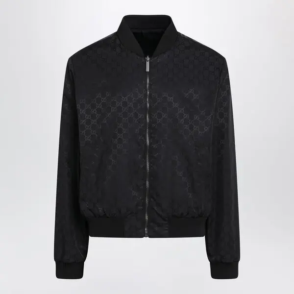 Gucci Reversible Zip-up Jacket In Lightweight Silk Faille