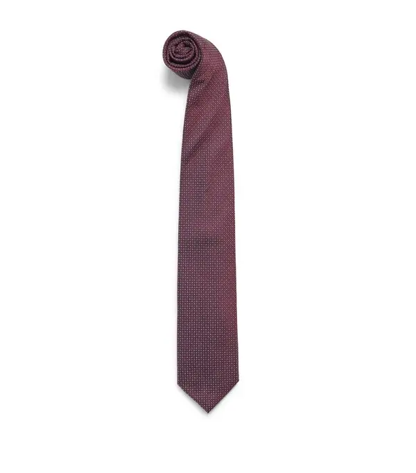 Corneliani Silk Jacquard Tie - Red