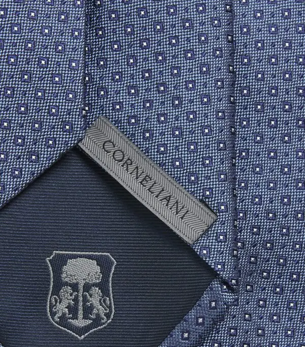 Corneliani Silk Jacquard Tie - Blue