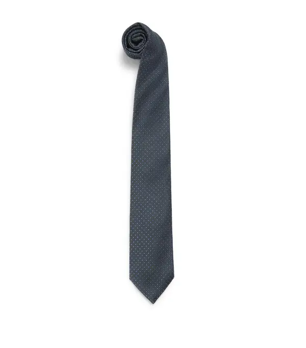 Corneliani Silk Jacquard Tie - Green