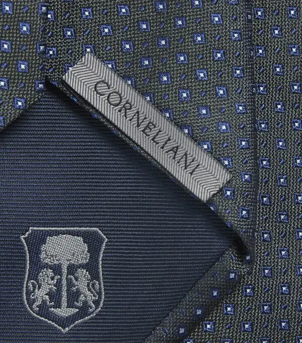 Corneliani Silk Jacquard Tie - Green
